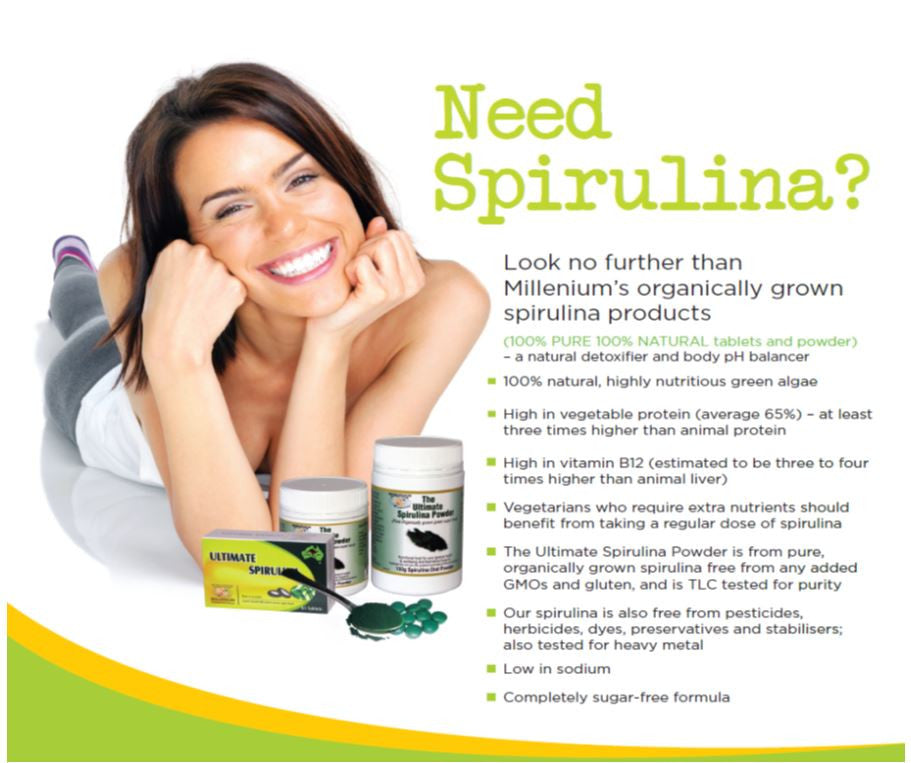 Millenium Ultimate Spirulina Products | Dietary Supplements